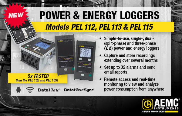 AEMC PEL 112, 113, 115 Launch | Power Loggers in Canada – Duncan ...