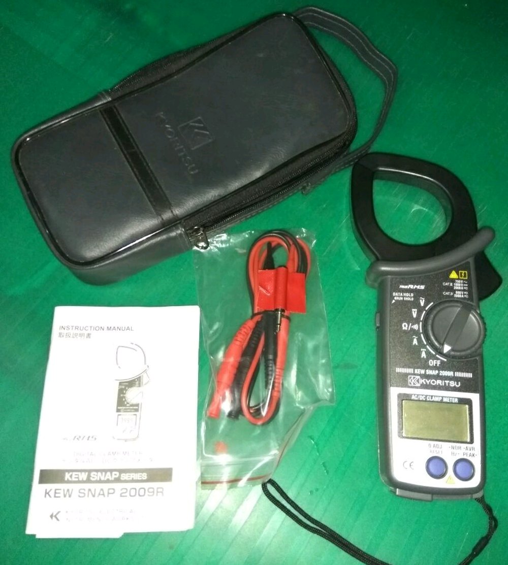 KEW - Kyoritsu 2009R True RMS AC/DC Digital Clamp Meter, CAT IV 2000A ...